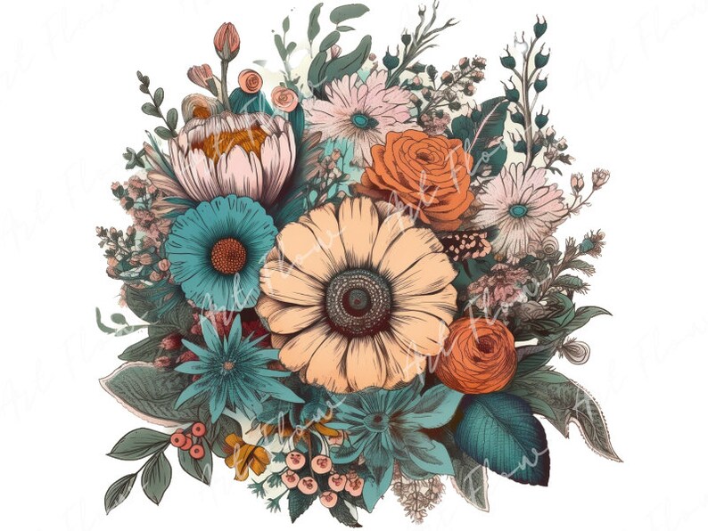 Watercolor Boho, Cozy House PNG Clipart, Boho Clipart, Rustic Cozy ...