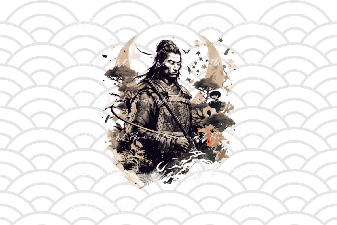 Samurai Tattoo Unique Design - Idea for Tattoo - White Background - PNG ...