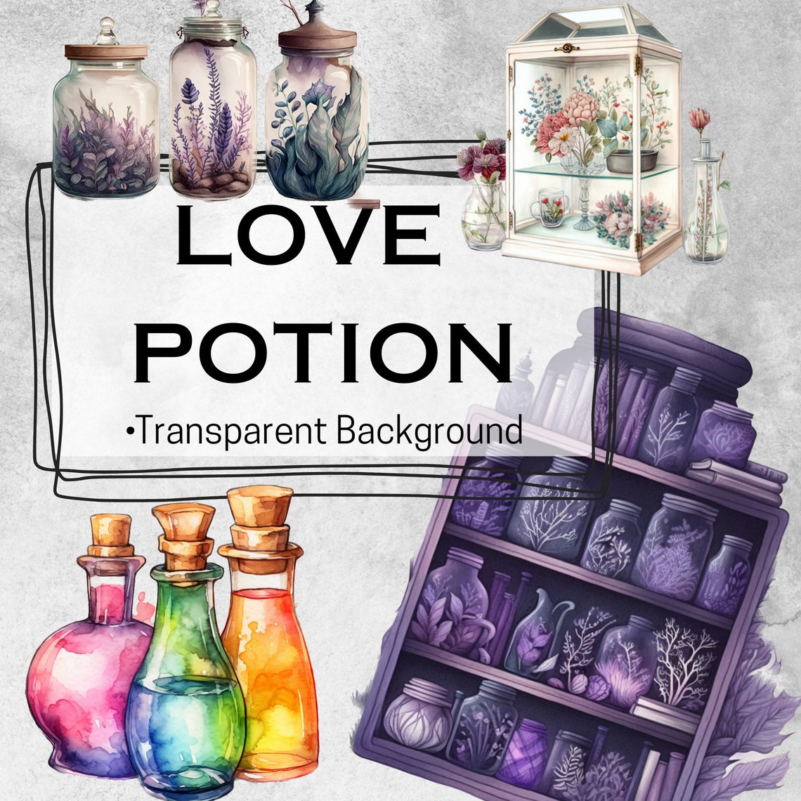 Witches Display, Crystal Display,potion Bottles, Apothecary Cabinet ...