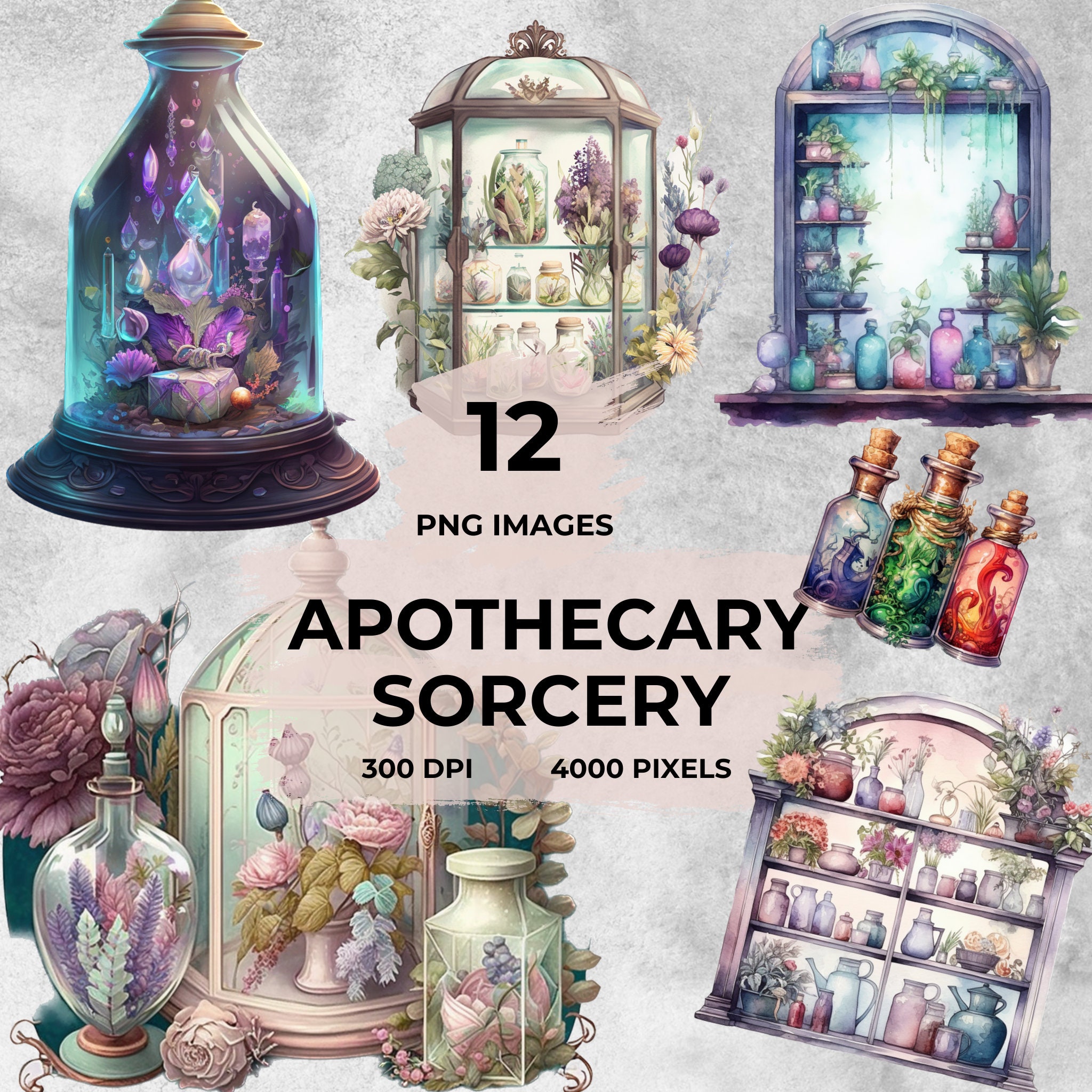 Witches Display, Crystal Display,potion Bottles, Apothecary Cabinet ...