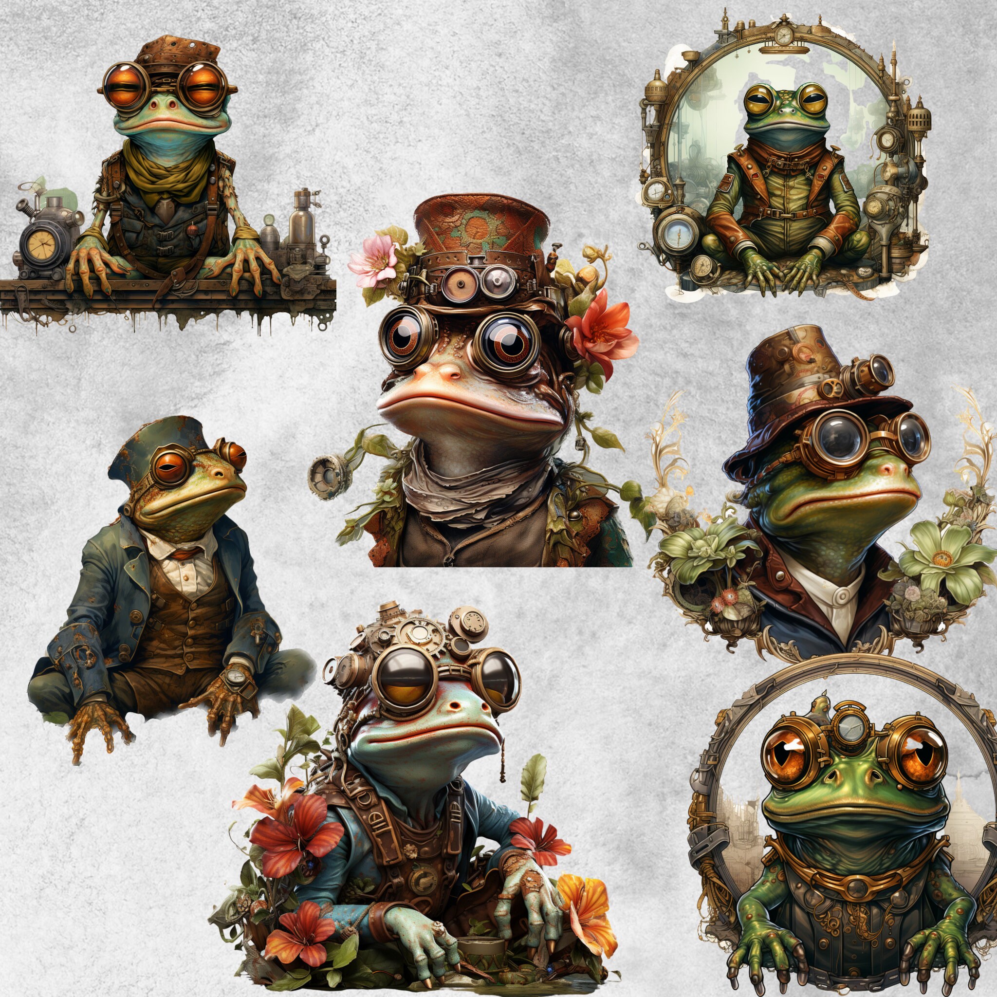 Frogs Clipart Set,frog Clipart Set,clipart Set,clipart,frogs Clipart ...