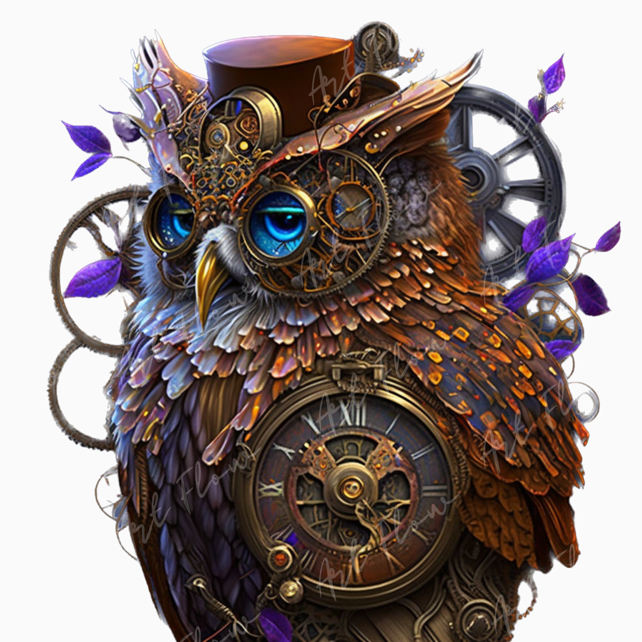 Gothic Owl Clipart, Dark Fantasy, Mystical Clipart, Celestial Png ...