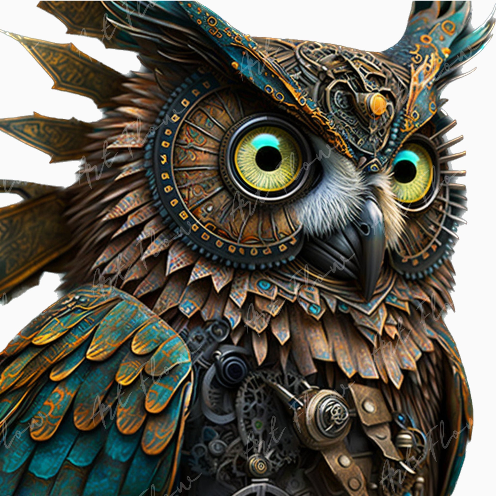 Gothic Owl Clipart, Dark Fantasy, Mystical Clipart, Celestial Png ...