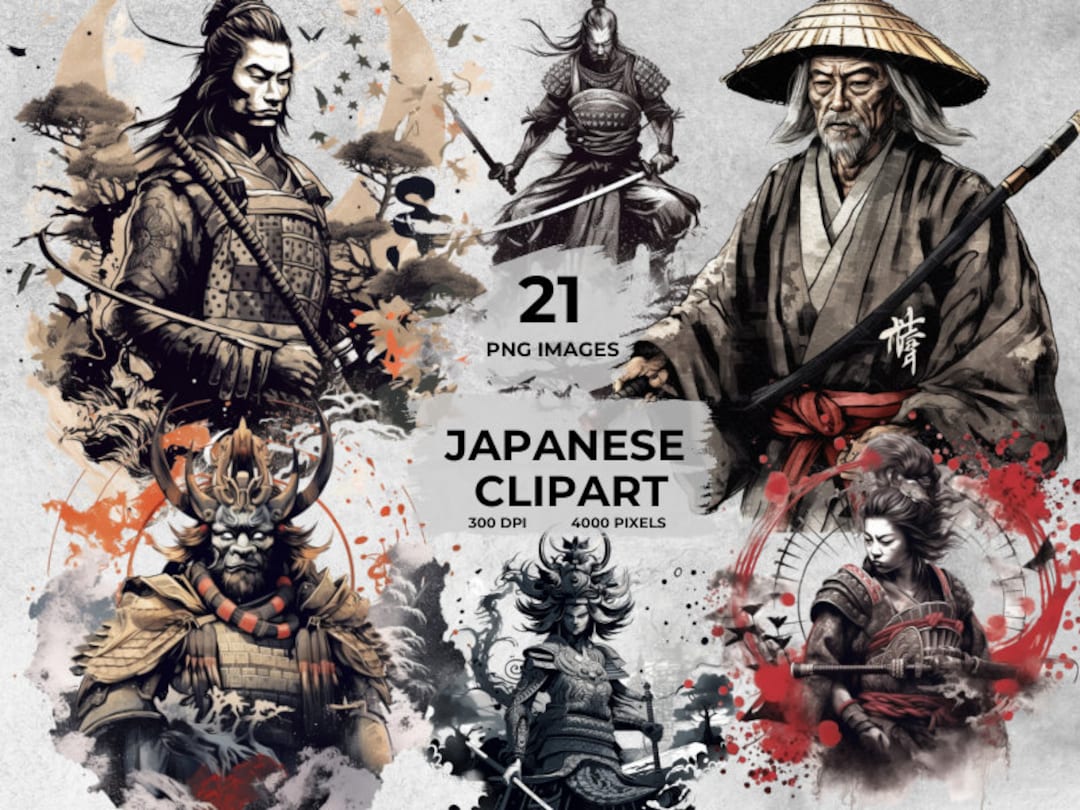 Japanese Samurai Clipart, Warrior Japan, Katana Armor, Samurai ...