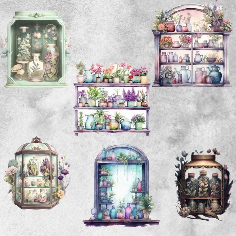 Witches Display Crystal Displaypotion Bottles Apothecary - Etsy