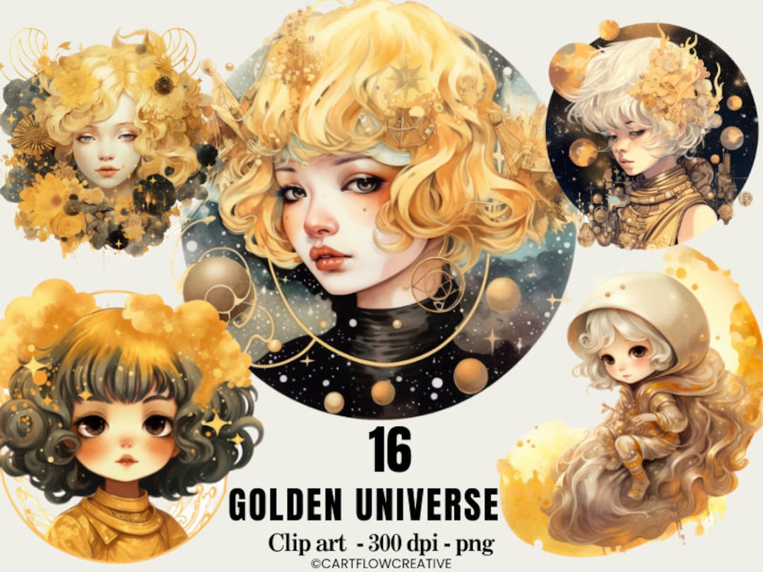 Gold Celestial Star Clipart, Glitter Clip Art, Gold Foil Stars ...