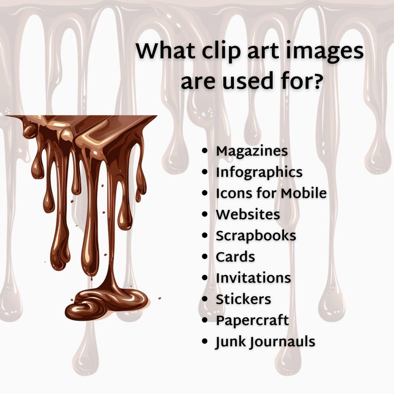 Chocolate Dripping Png Set, Chocolate Drops Border Clipart, Candy ...