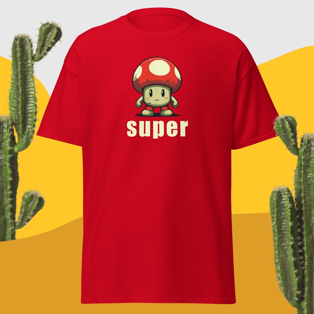 Super Mario T Shirt Super Power up T-shirt for Gamer Gift RPG Lover - Etsy