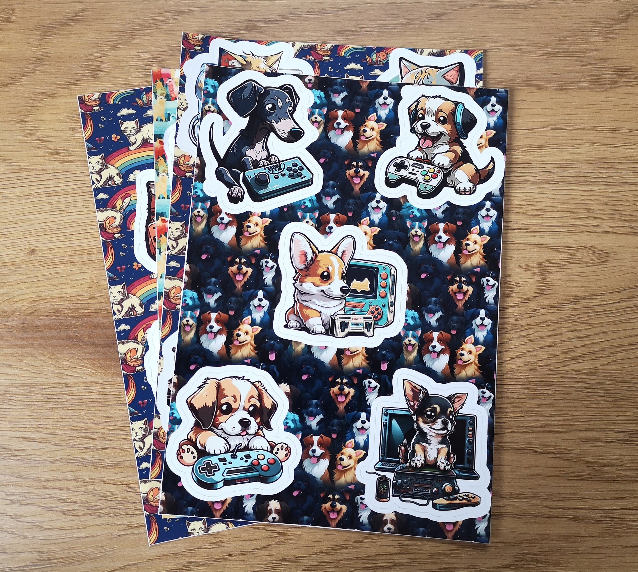 Sticker Dog Vinyl Decal Gaming Sticker Laptops Car Hydroflask Puppy ...