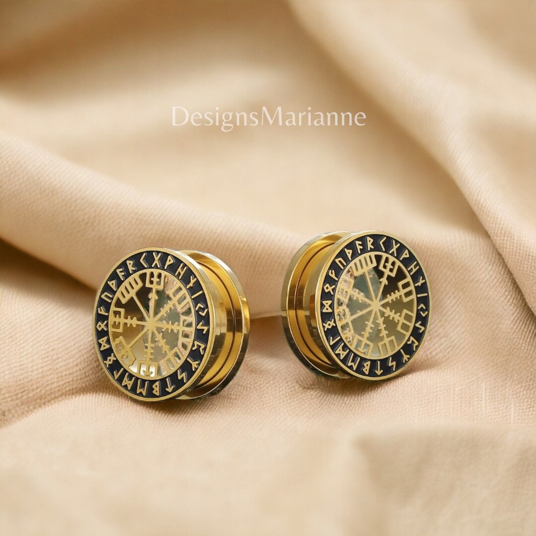 Ear Gauge, Ear Tunnels, Rune Script Gauges, Plugs and Tunnels, Ear ...