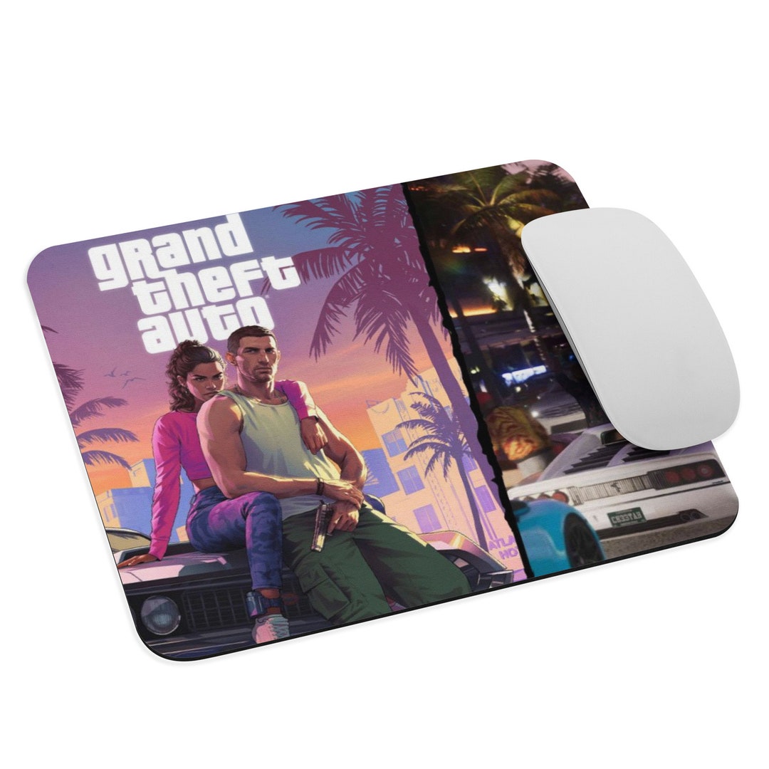 Grand Theft Auto Six / Gta 6 vice City Mouse Pad - Etsy