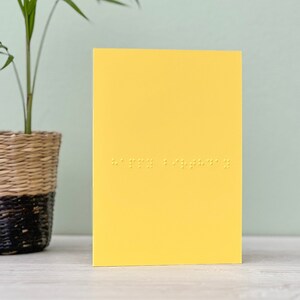Braille Happy Birthday Card - Add A Personalised Message Inside ...