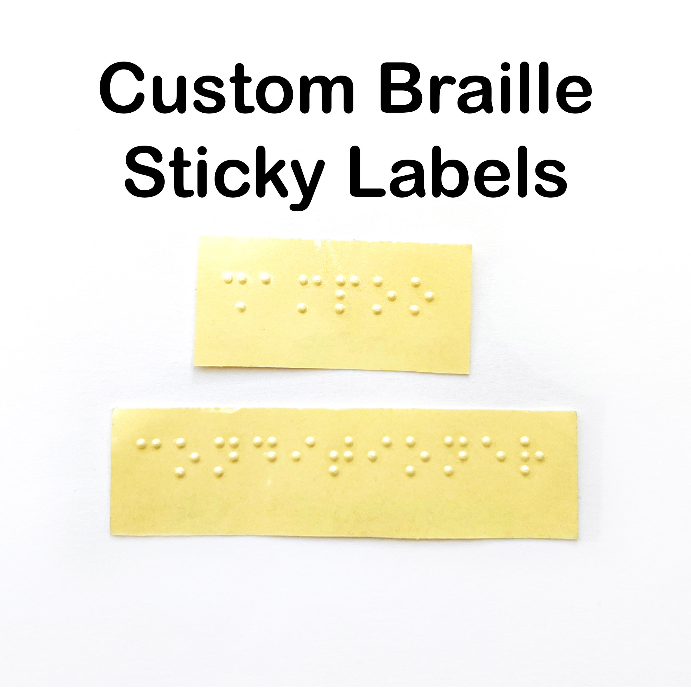 Custom Braille Sticky Labels - Fully Personalised Labels for Food ...