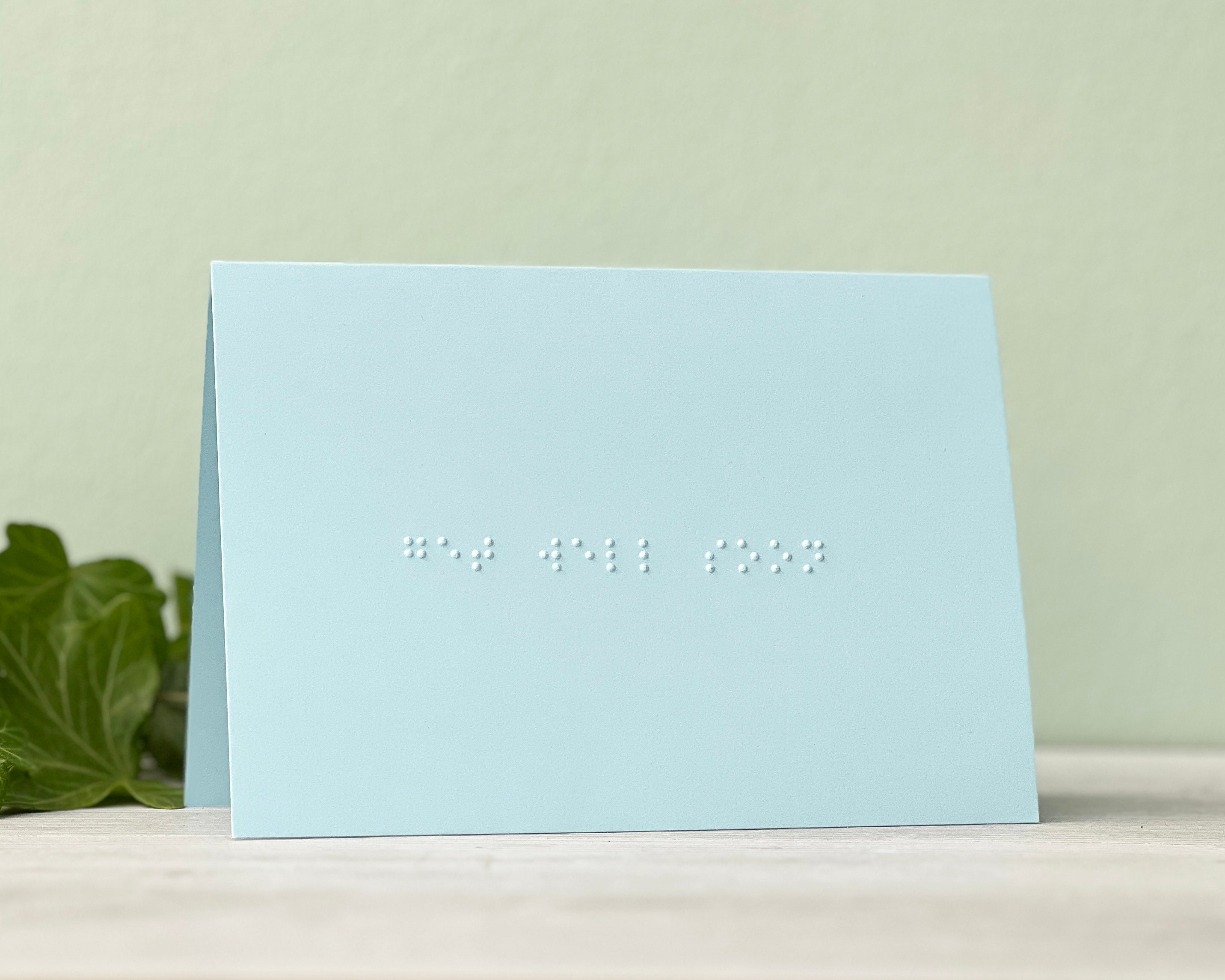 Custom Braille Greetings Card Christmas, Birthday, Graduation, Father's ...