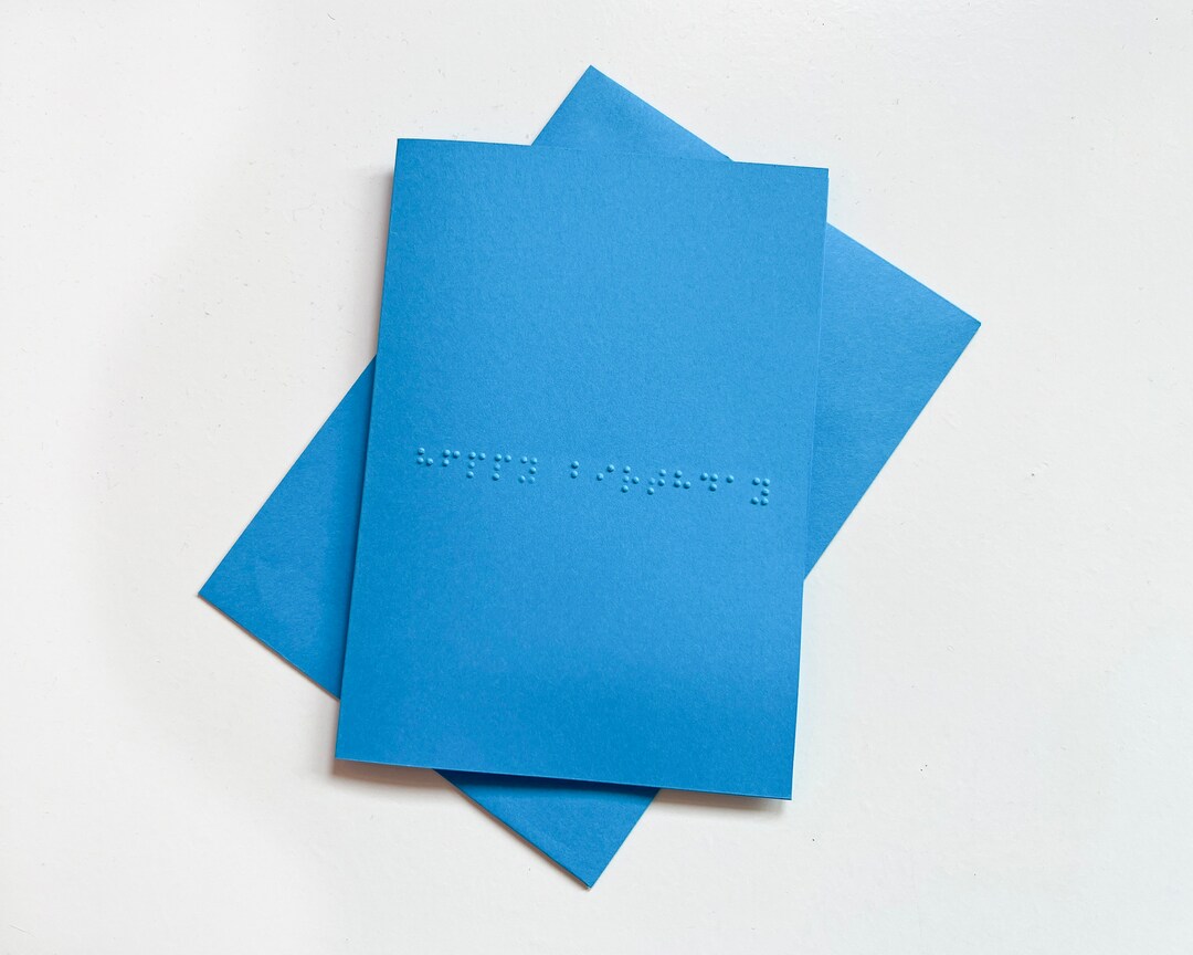 Braille Happy Birthday Card - Add A Personalised Message Inside ...