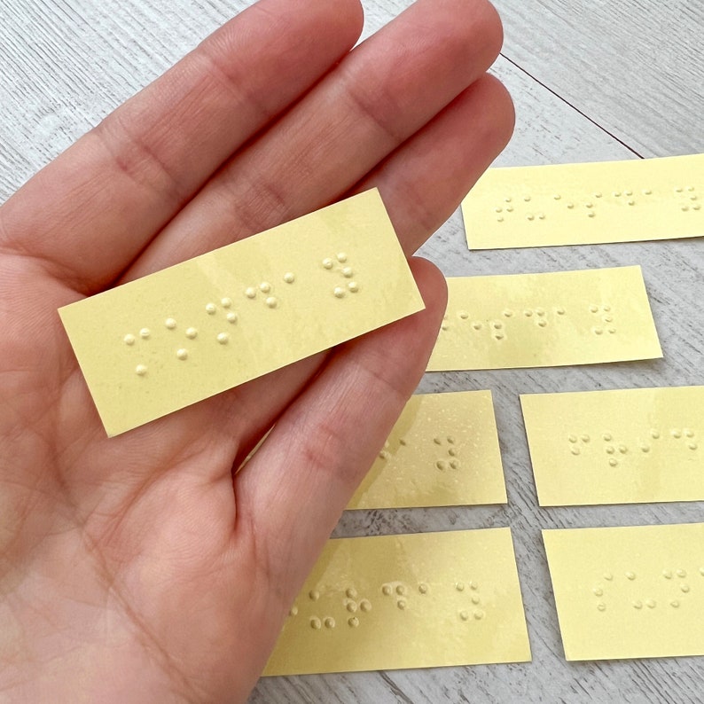 Braille Days of the Week Labels - Etsy