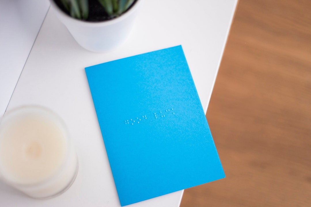 Braille Good Luck Card - Tactile Card for Blind and Visually Impaired ...