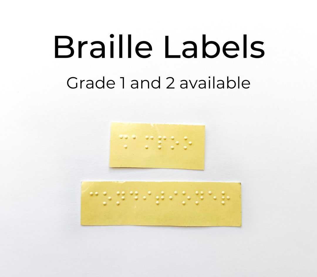 Custom Braille Sticky Labels Fully Personalised Labels for - Etsy