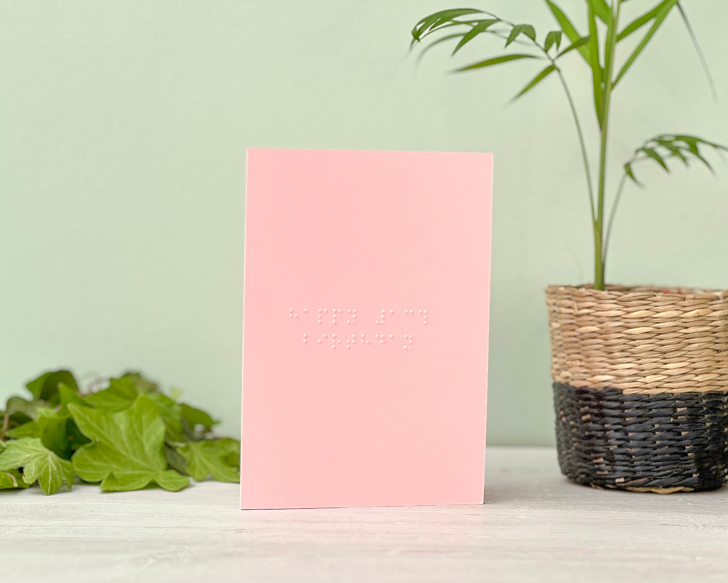 Braille Happy Birthday Card - Add A Personalised Message Inside ...