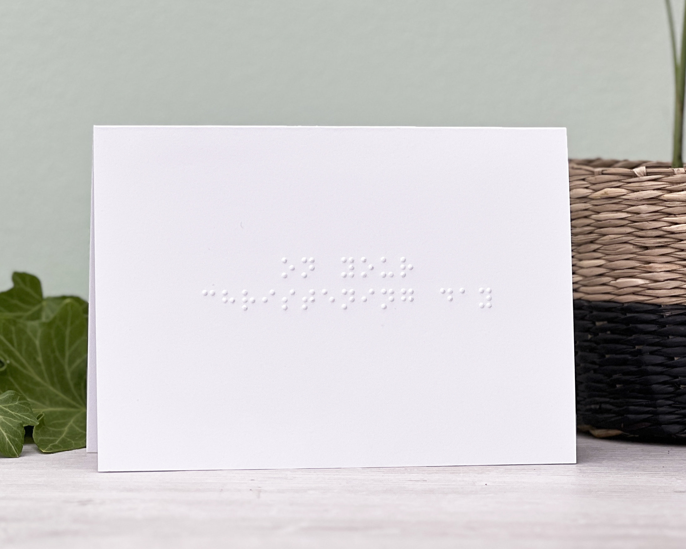 Custom Braille Greetings Card Christmas, Birthday, Graduation, Father's ...