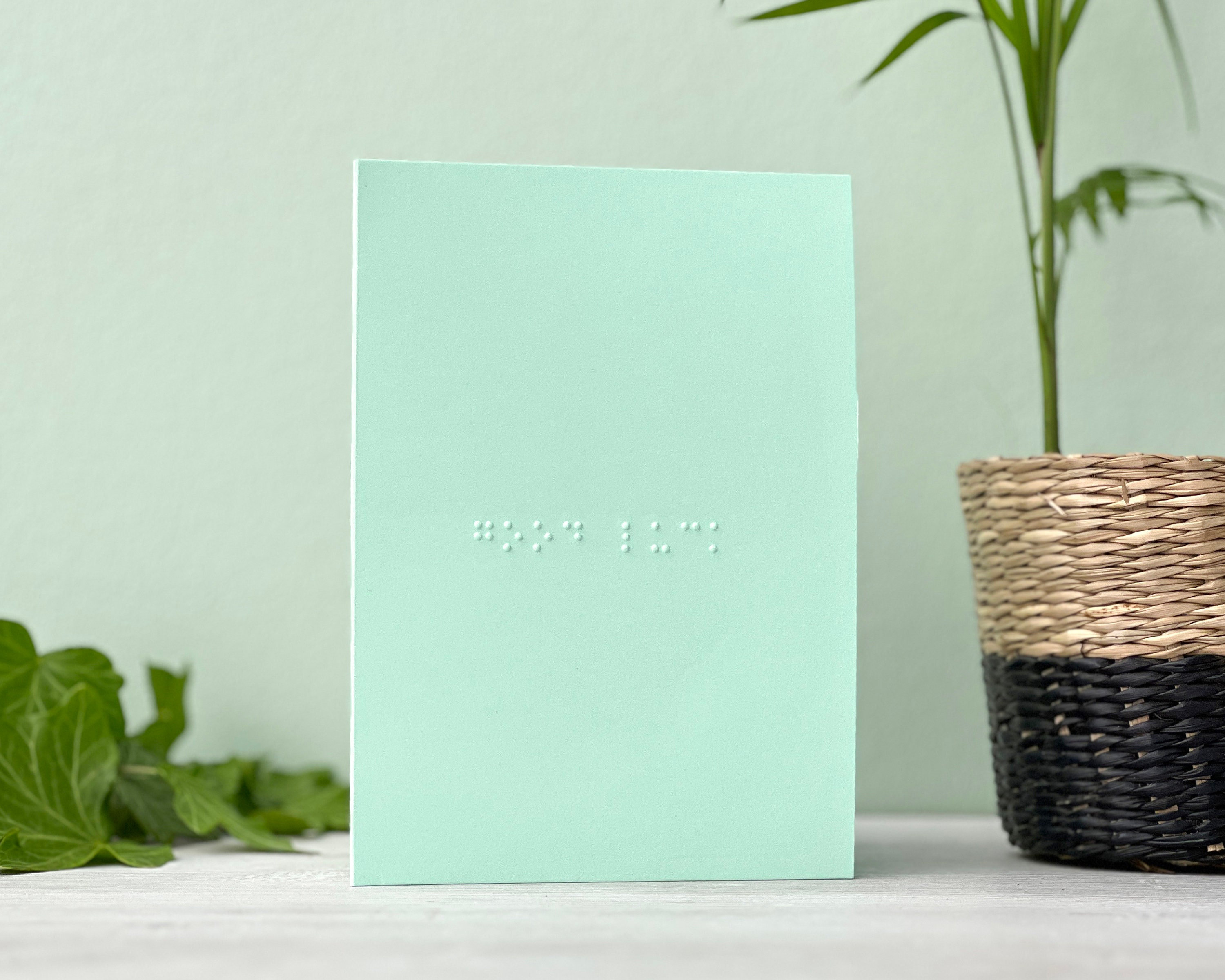 Braille Good Luck Card - Tactile Card for Blind and Visually Impaired ...