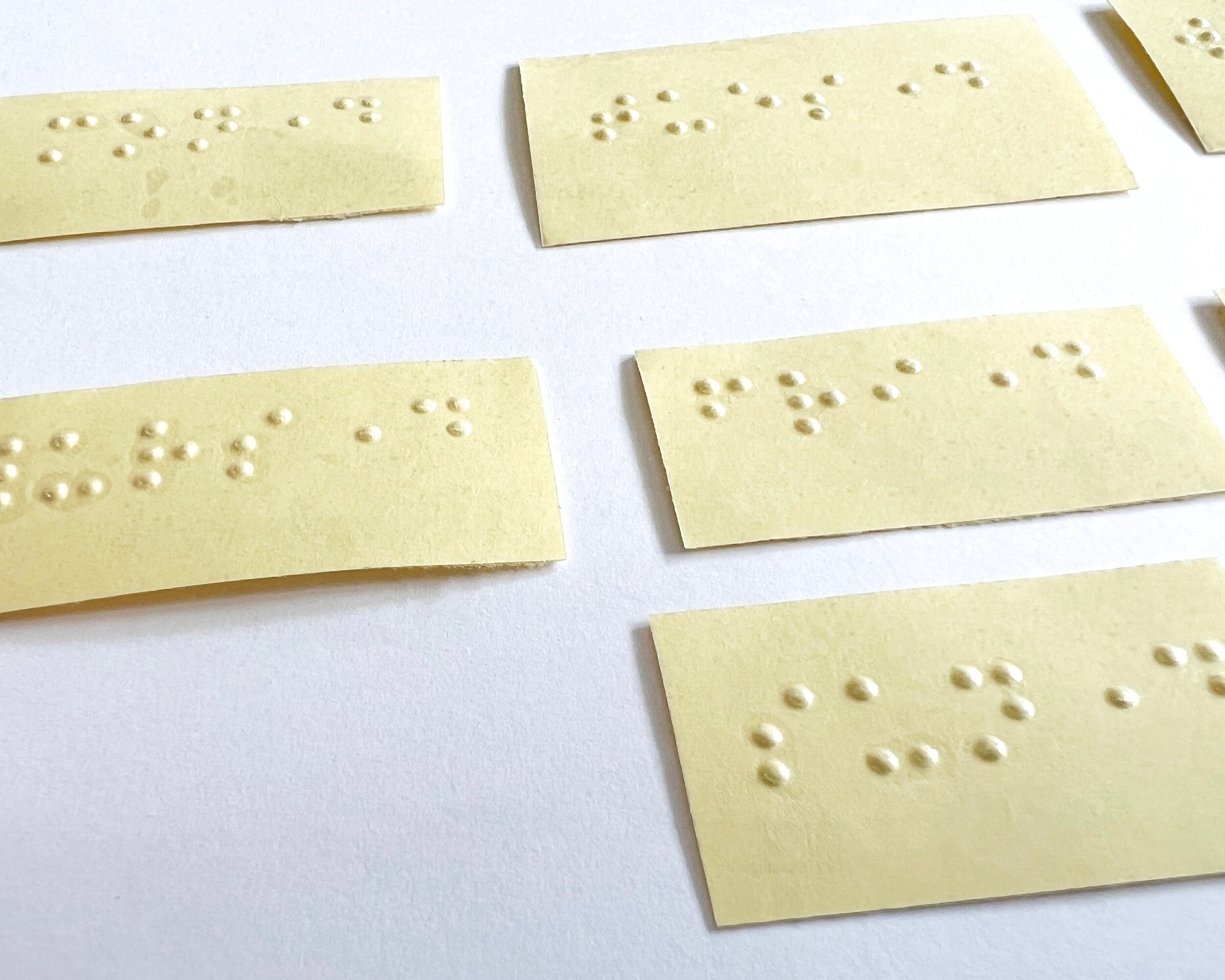 Custom Braille Sticky Labels Fully Personalised Labels for Food ...