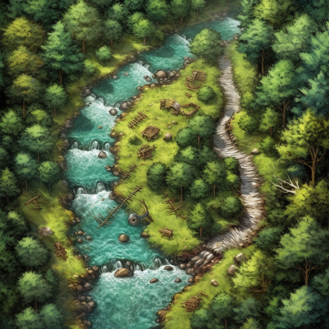 Dnd River Map Pack - Etsy