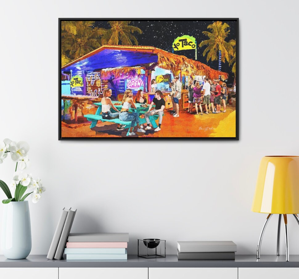 Ft Myers Beach Art, Yo Taco Restaurant, Tropical Artwork, Coastal ...