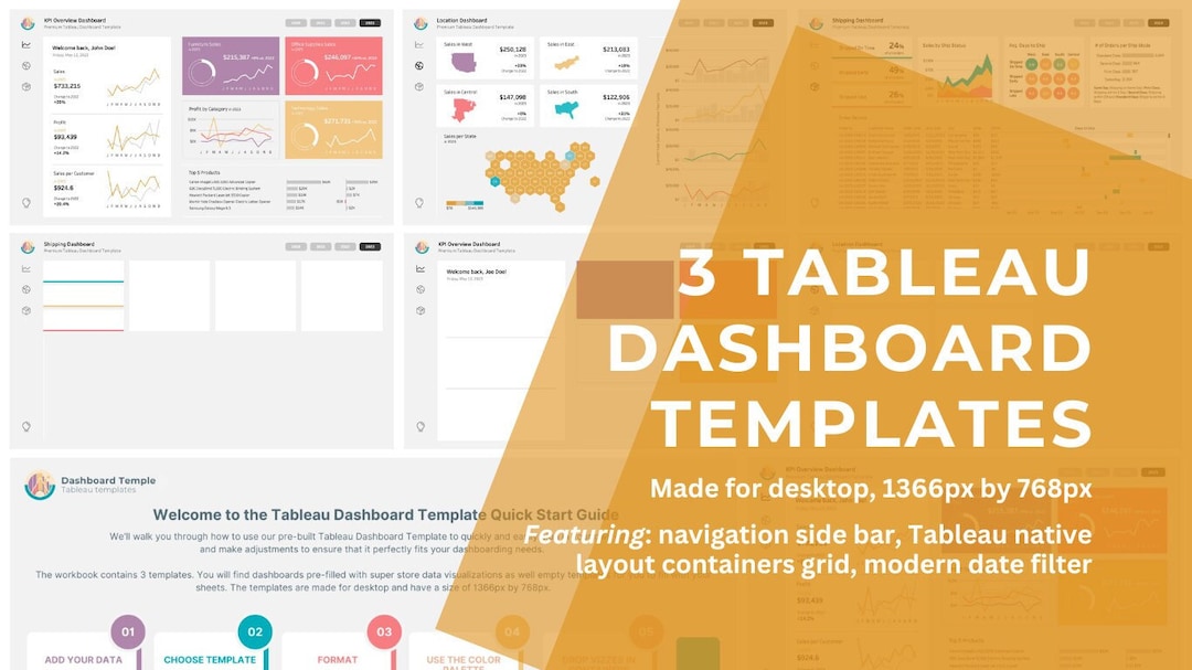 Premium Tableau Business Dashboard Template | Create Professional ...