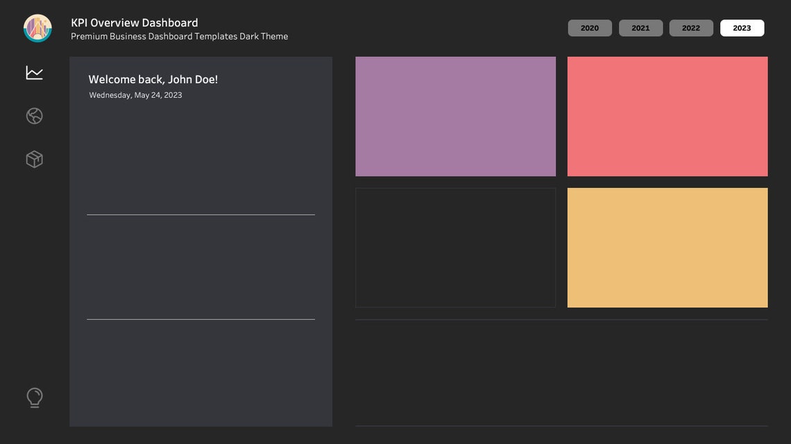 Dark Theme Tableau Dashboard Template Create Professional and Beautiful ...