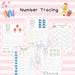 Alphabet Number Shape Line Tracing Worksheets for Preschool Kids 120 ...