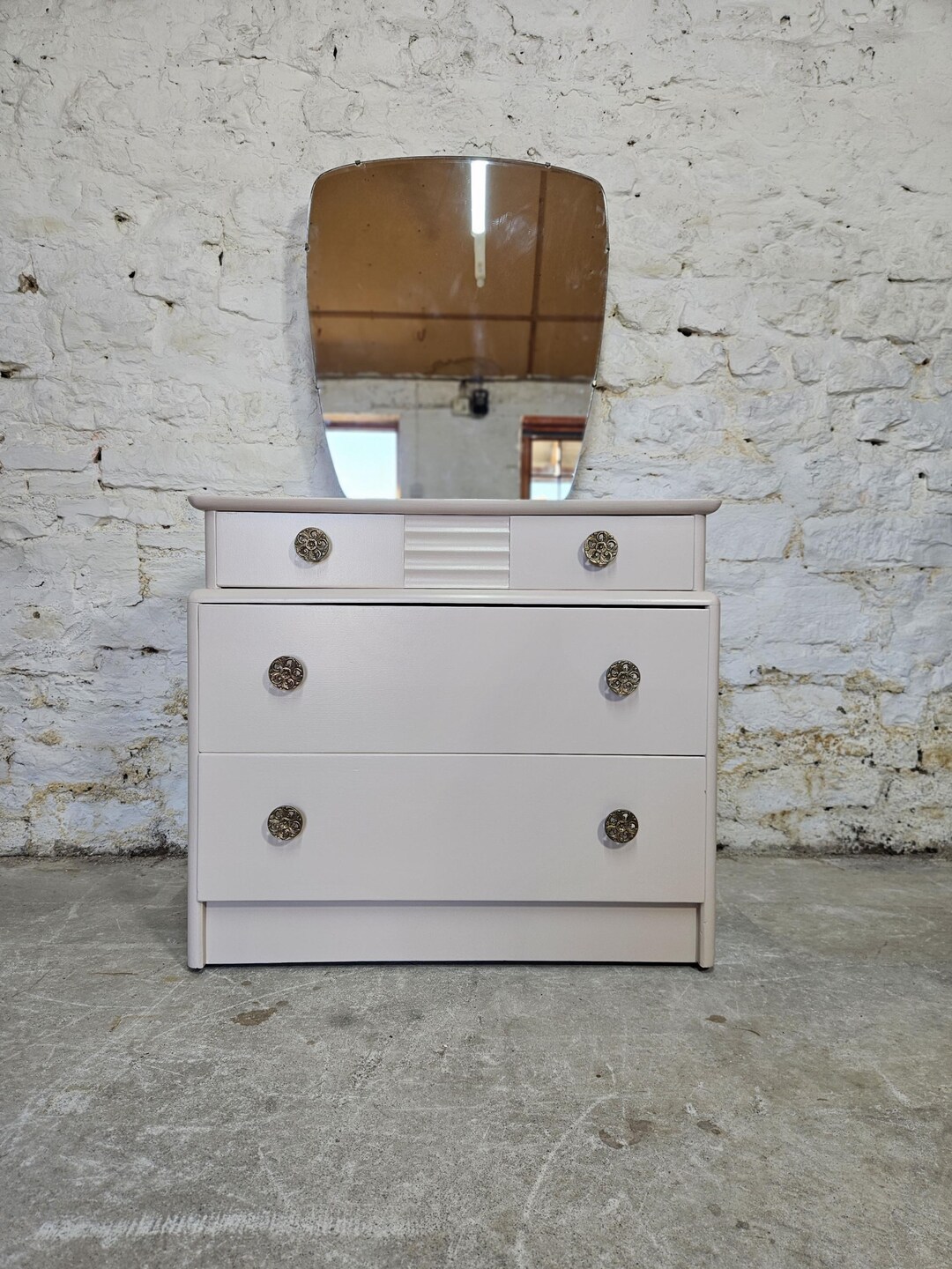 Lovely Vintage Stag Oak Chest of Drawers With Detachable Mirror Bedroom ...
