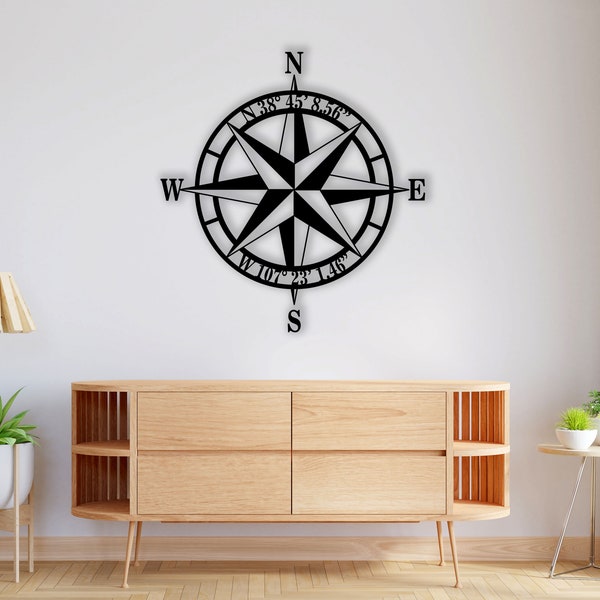 Compass Wall Art - Etsy
