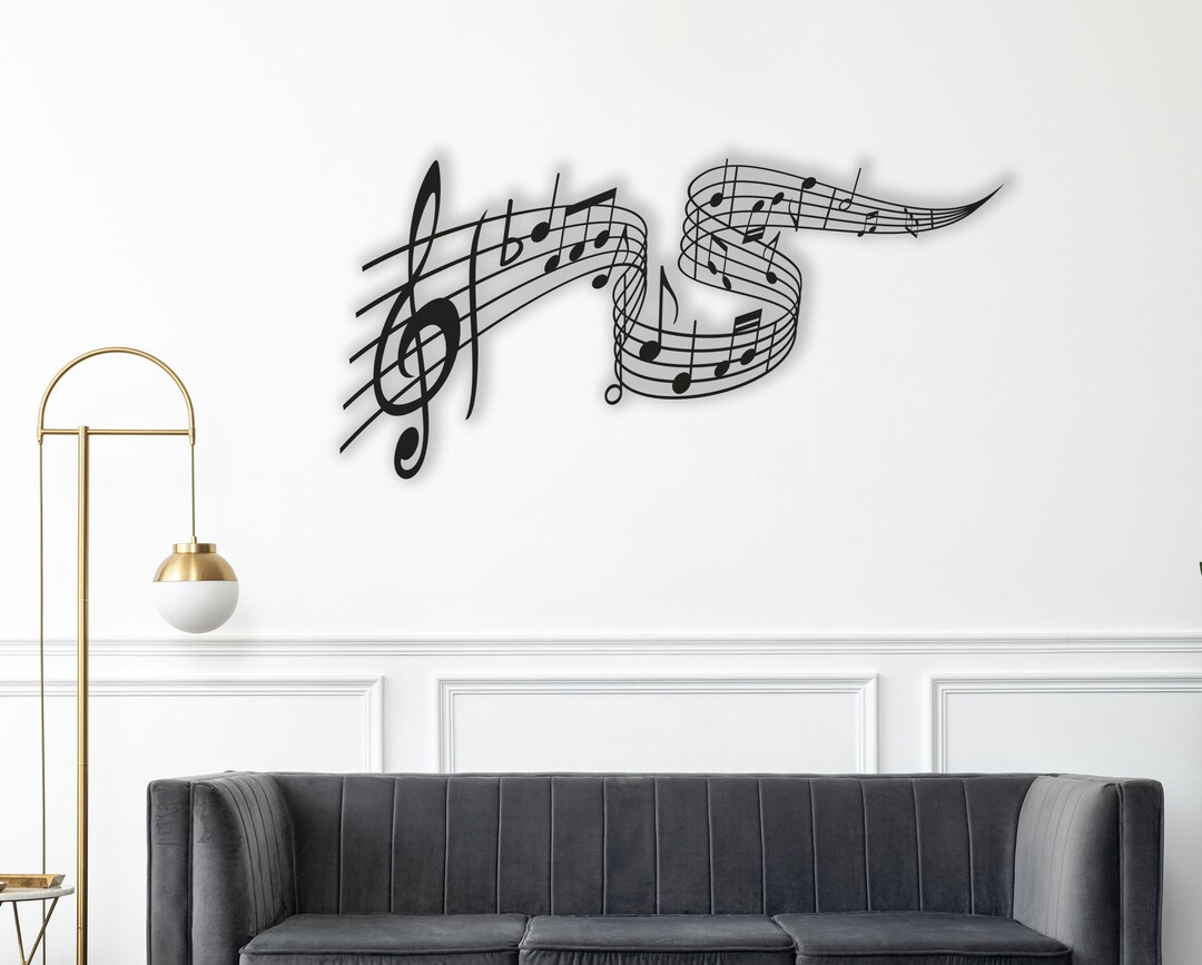 Music Notes Wall Decor,music Notes Metal Wall Art,musician Gift Wall ...