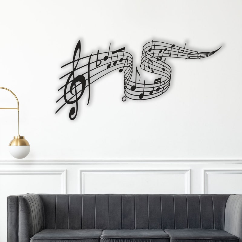 Music Notes Wall Art - Etsy