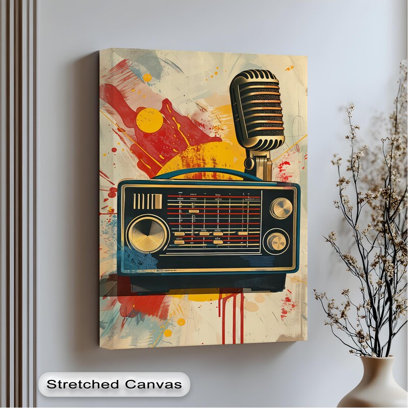 Vintage Radio Painted - Etsy