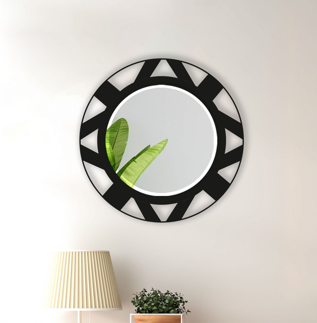Metal Wall Mirror,wall Mirror Decorative Art,geometric Metal Mirror ...