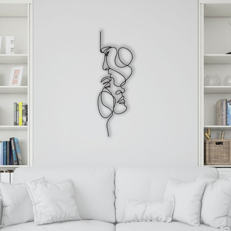 Face Metal Wall Art - Etsy