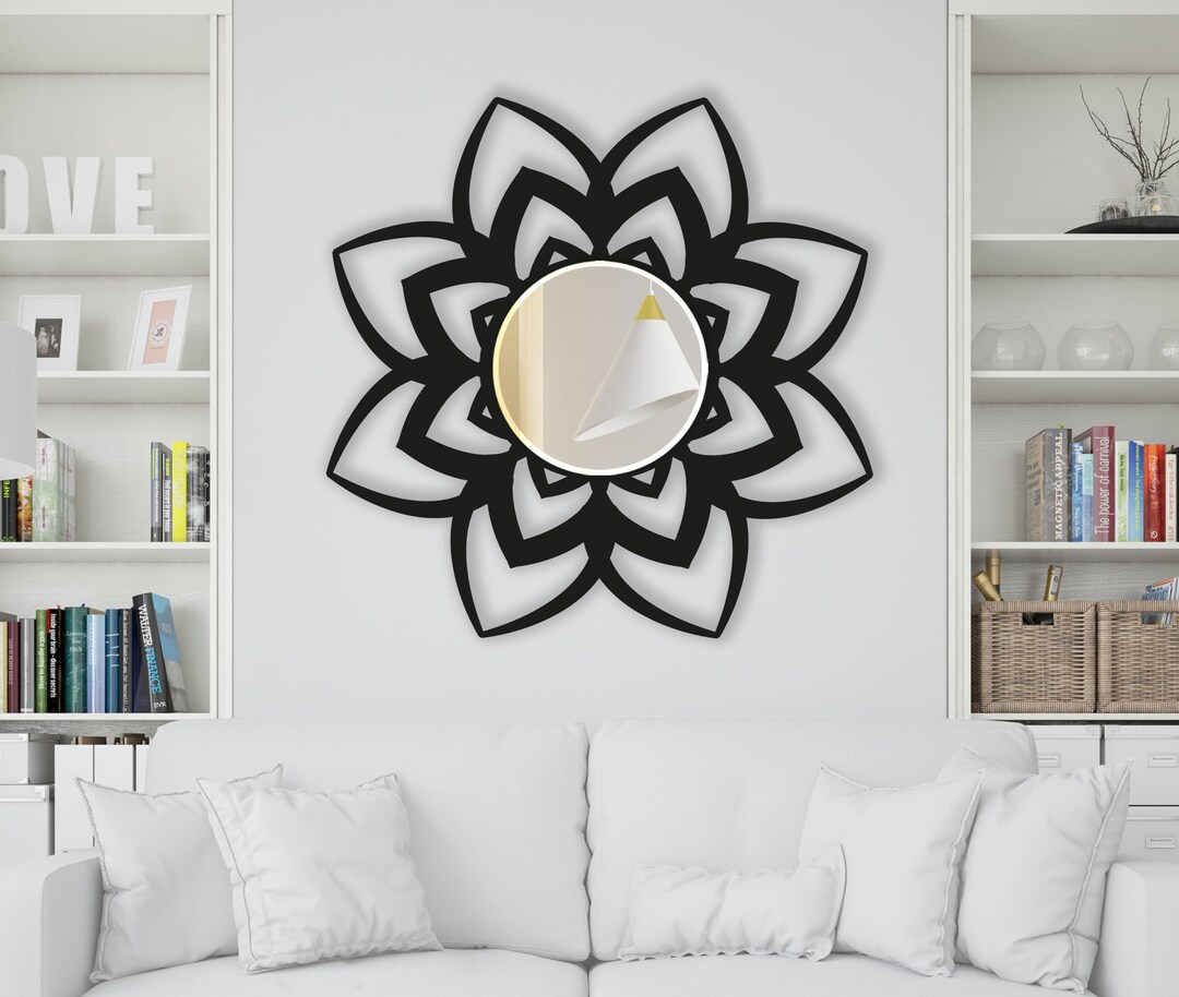 Metal Wall Mirror,wall Mirror Decorative Art,geometric Metal Mirror ...