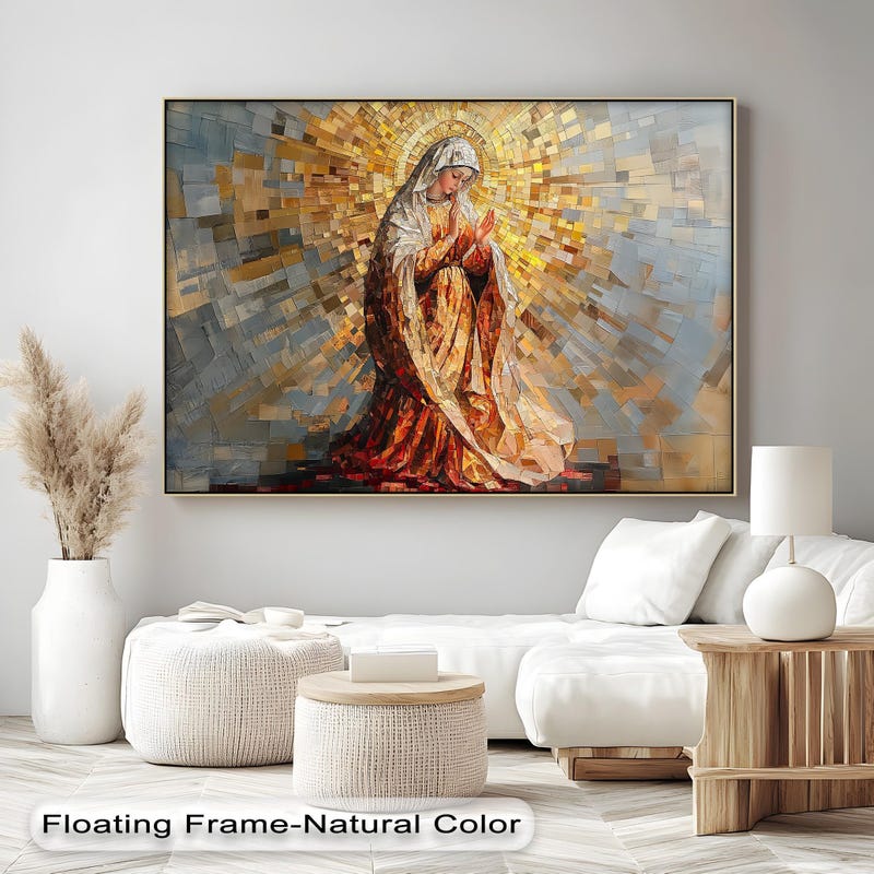 Abstract Virgin Mary - Etsy