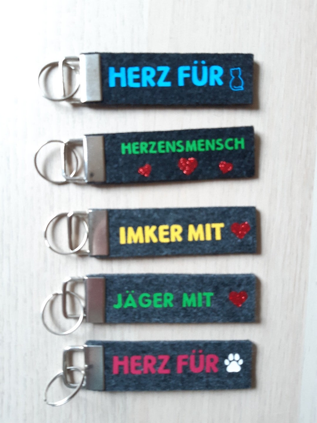 Schlüsselanhänger aus Filz mit Spruch - Etsy.de