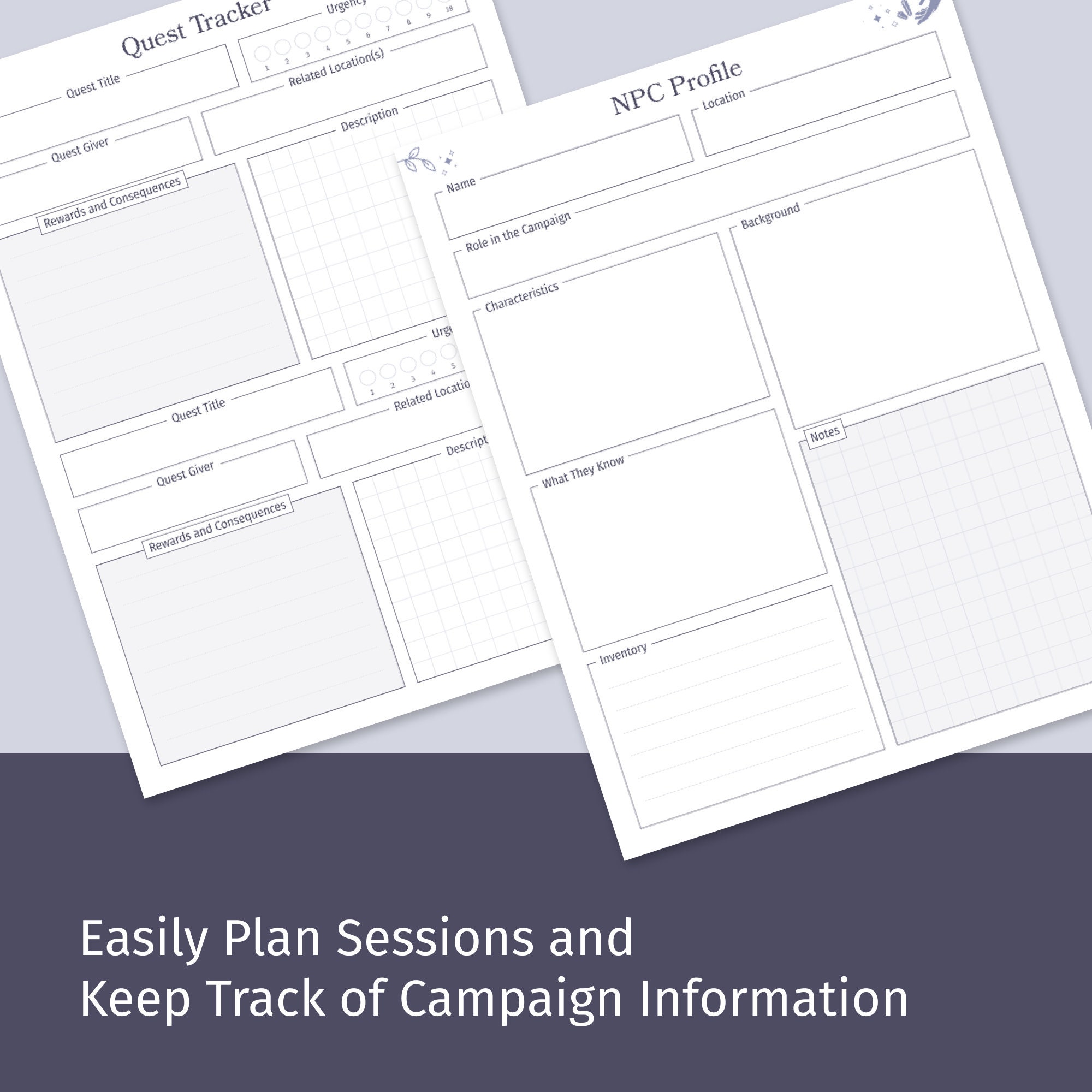 Mystical Dnd Dungeon Master Kit | Campaign Planner & Session Prep | Dnd ...