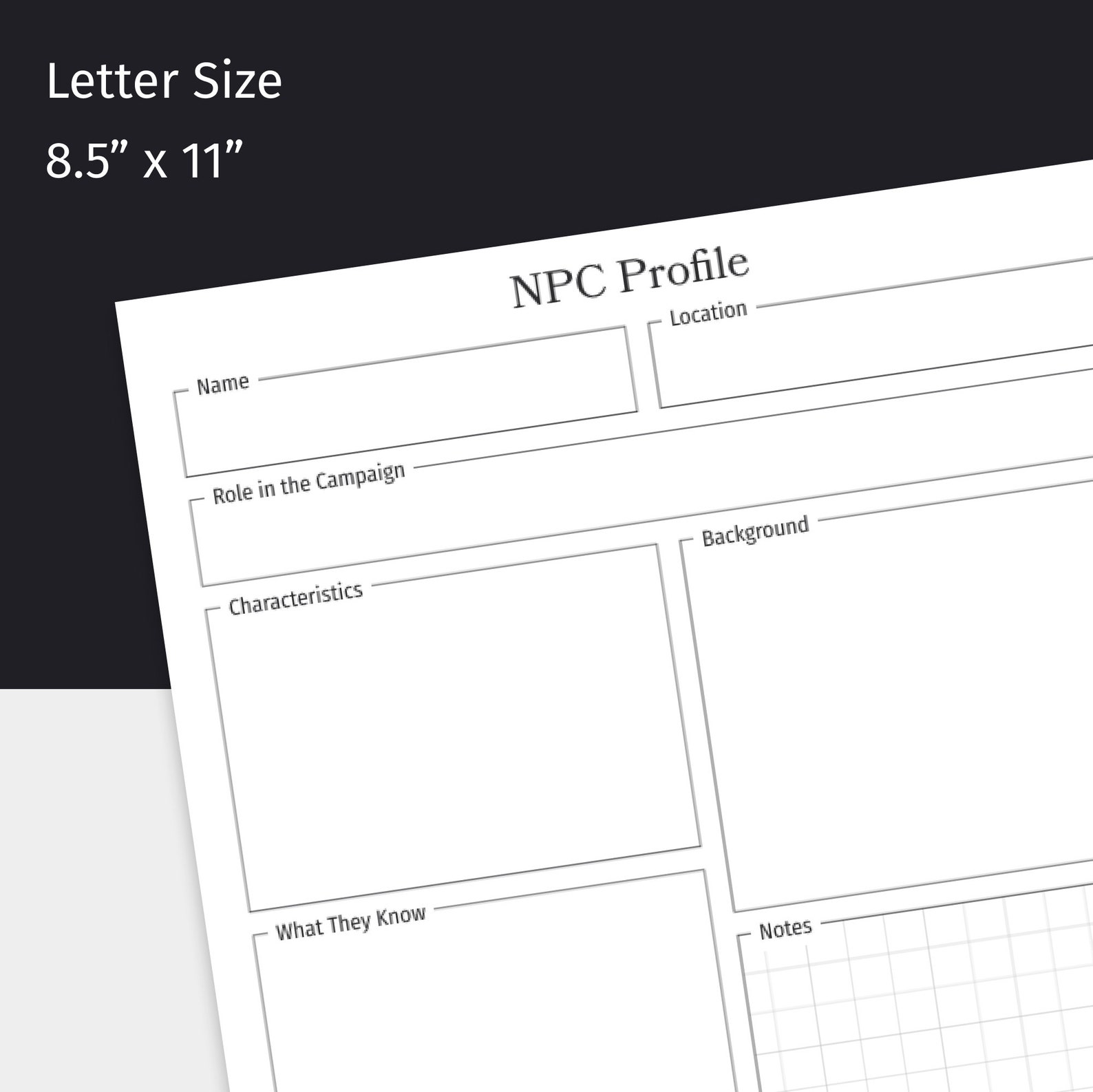 Minimalist Dungeon Master Kit: DND Session Prep (print & Digital) - Etsy