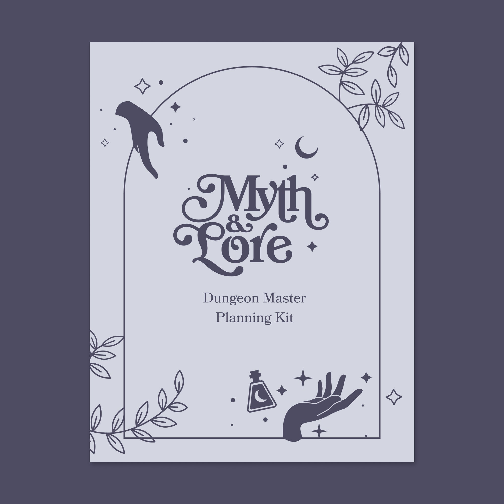 Mystical Dnd Dungeon Master Kit | Campaign Planner & Session Prep | Dnd ...