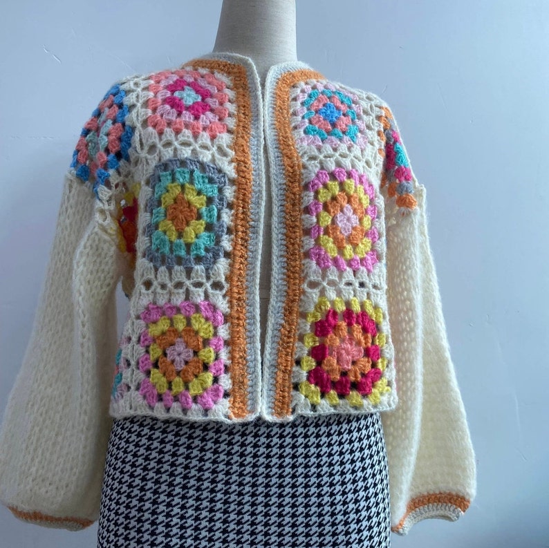 Babushka Crochet Cardigan - Etsy