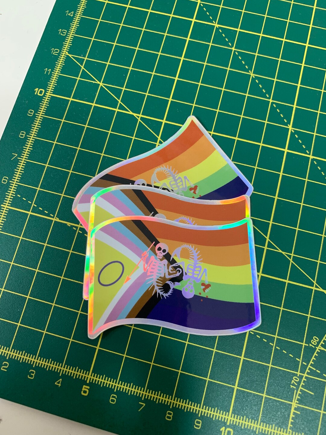 Season 2 Teaser Flag Pride OFMD | Holographic Sticker - Etsy UK
