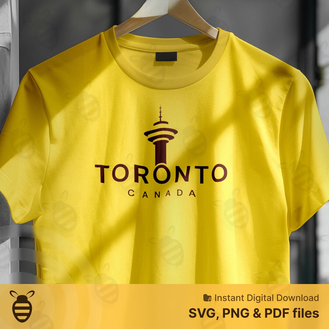 Toronto City Design With the Iconic CN Tower – SVG Instant Download! - Etsy