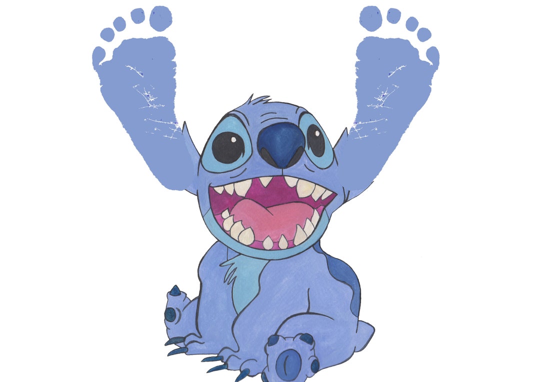 Stitch Baby Foot Print - Etsy