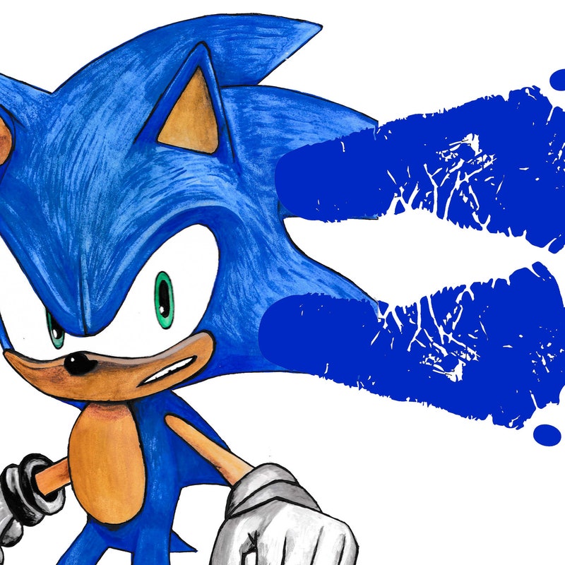 Sonic the Hedgehog Feet - Etsy
