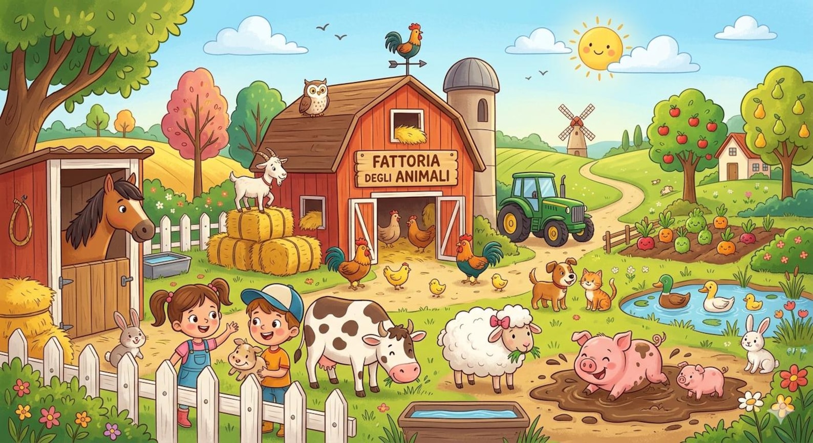 Montessori Farm Animals Flashcards Italian English Bilingual ...